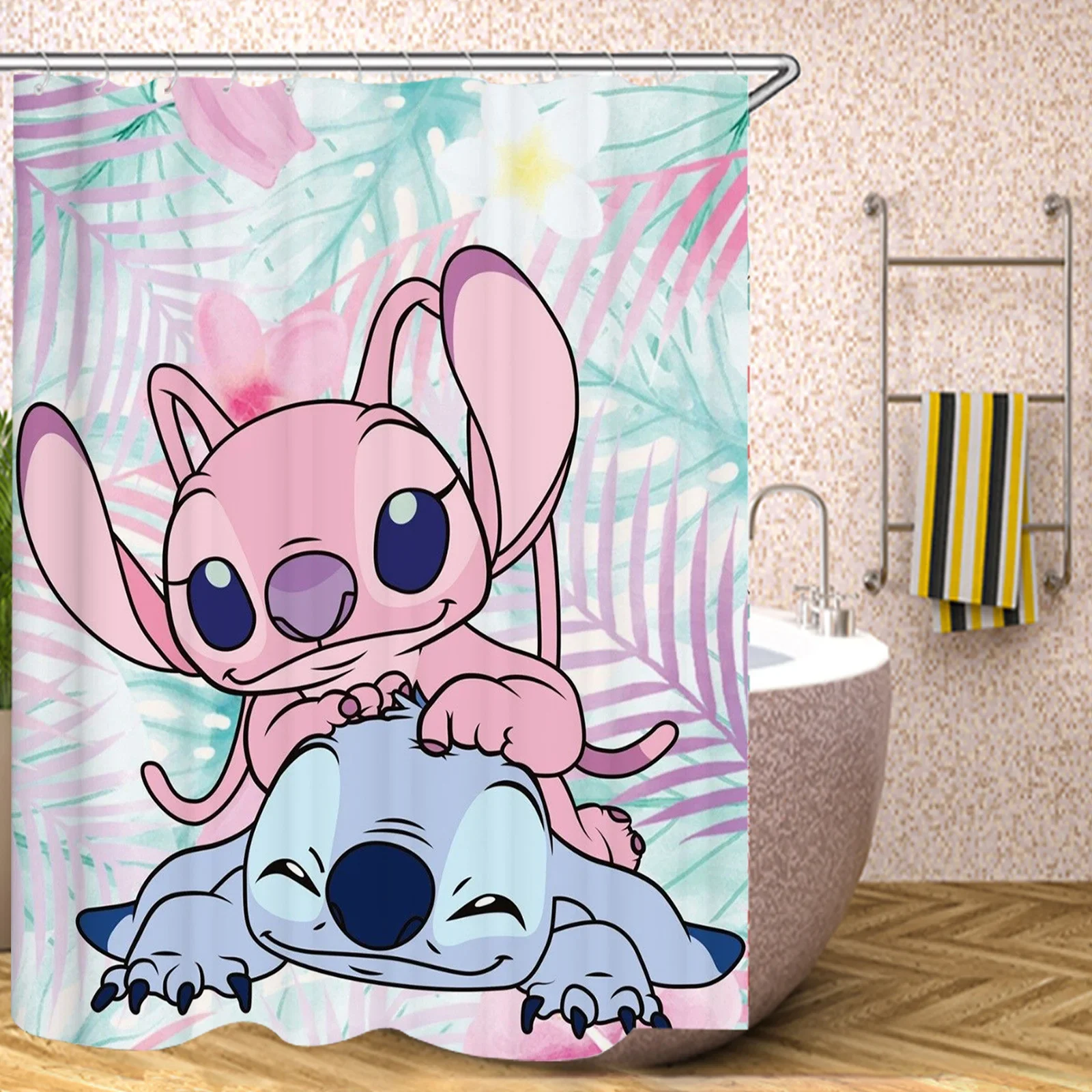 Disney-Stitch-Bathroom-Curtains-Accessories-Cute-Luxury-Anime-Shower ...