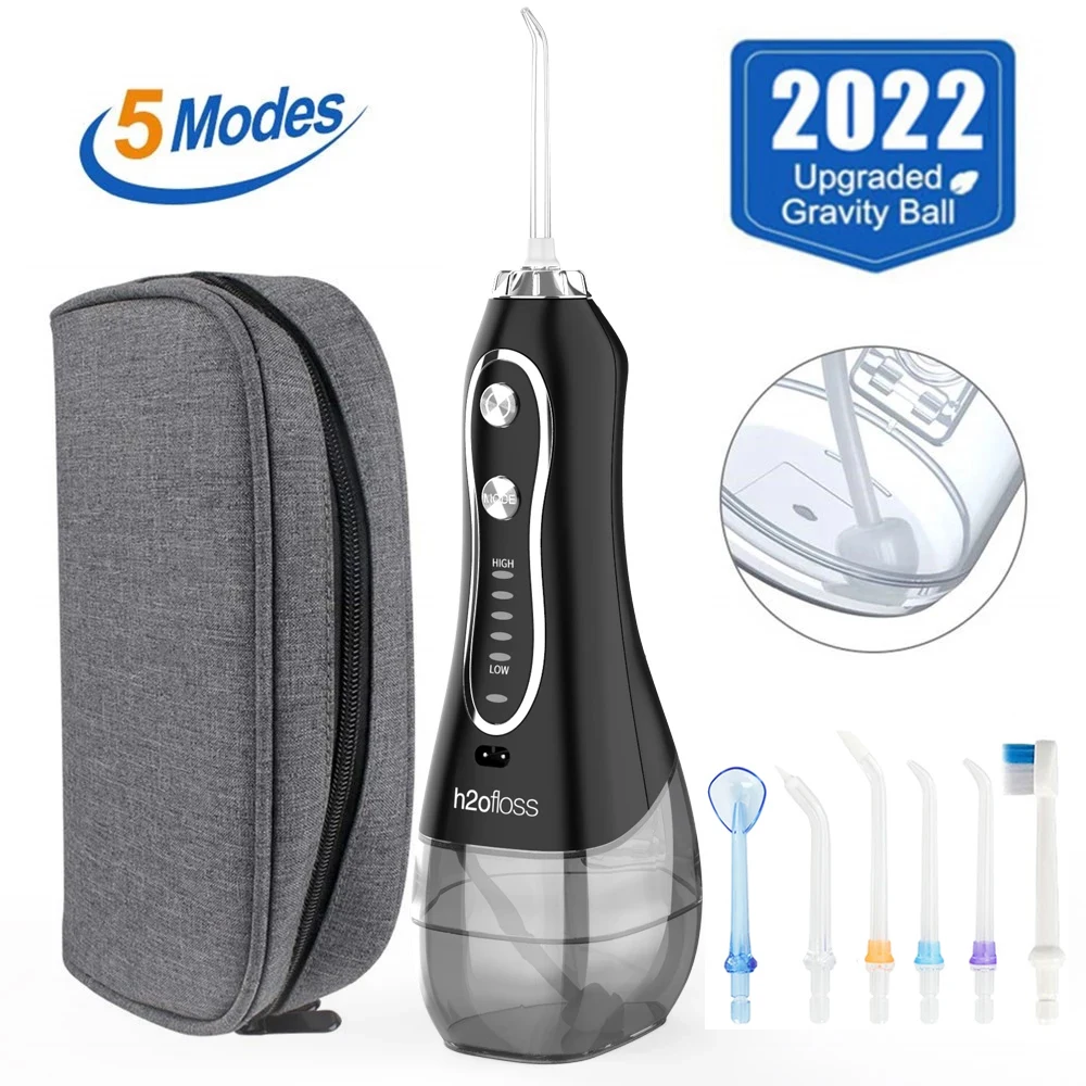 Newest-300ML-5Models-Electric-Oral-Irrigator-with-Travel-Bag-Cordless ...