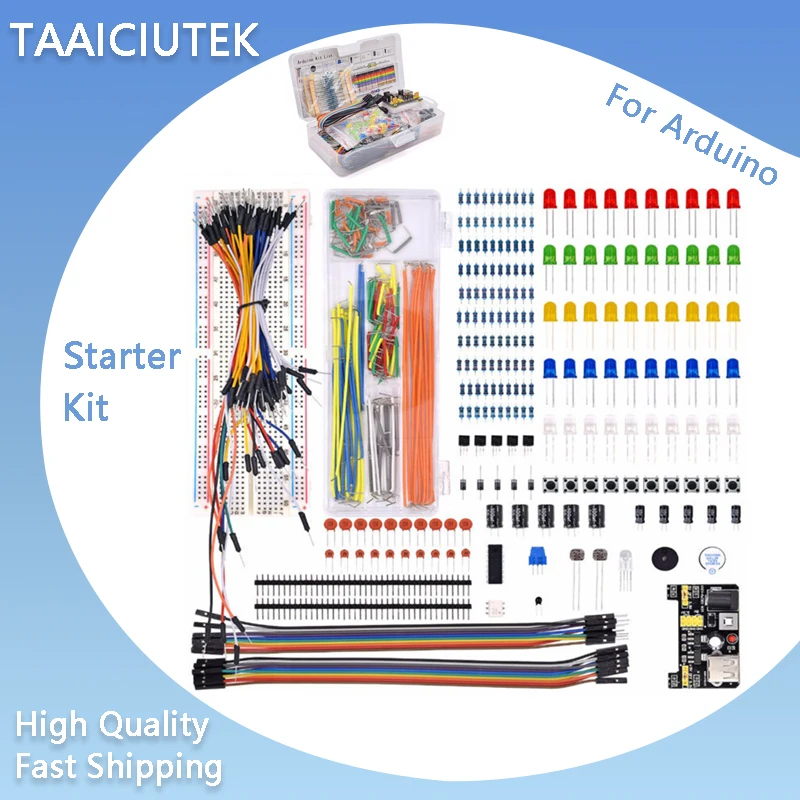 Componente eletrônico Starter Kit para Arduino, Projeto UNO R3 ...