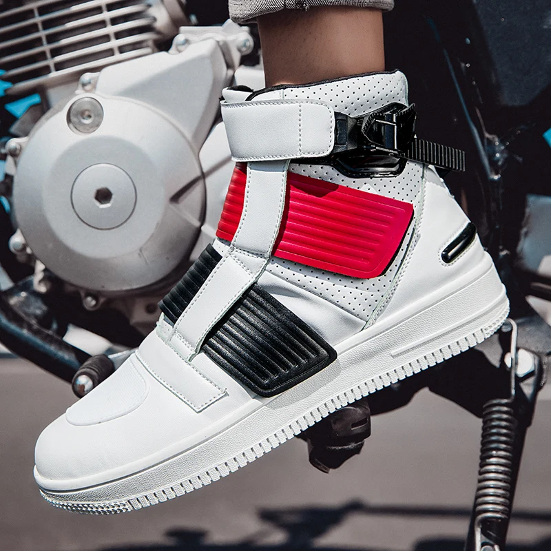 New-Motorcycle-Shoes-For-Men-Anti-slip-Motorbike-Boots-Street-Moto ...