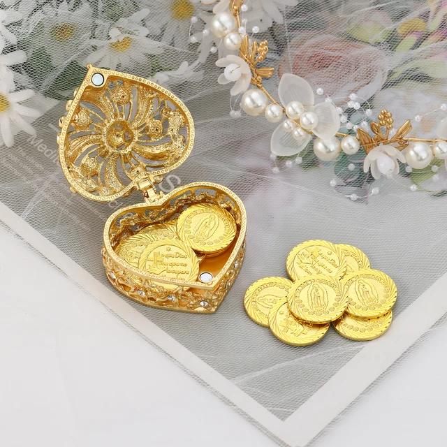Catholic wedding coins | Beachweddingtips.com