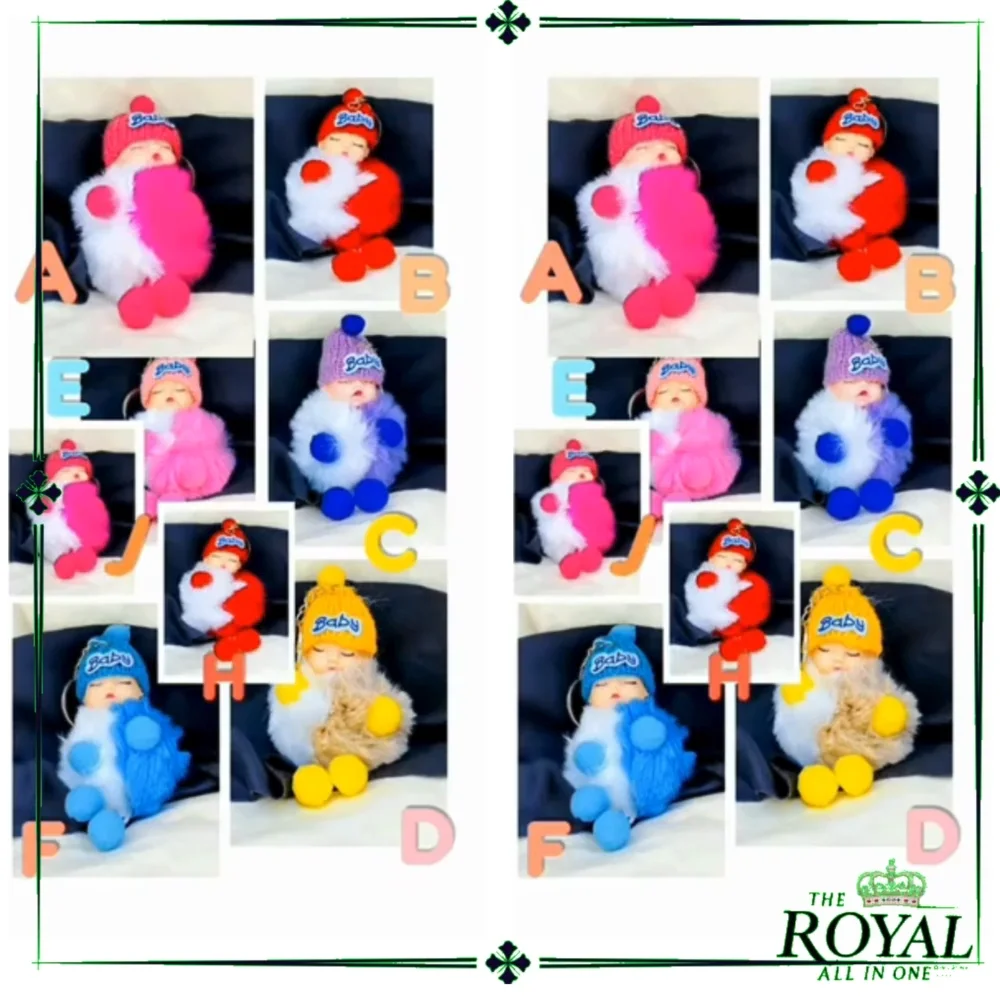 Cute Sleeping - Labubu - Baby Doll Keychain – Realistic Soft & Fluffy ...