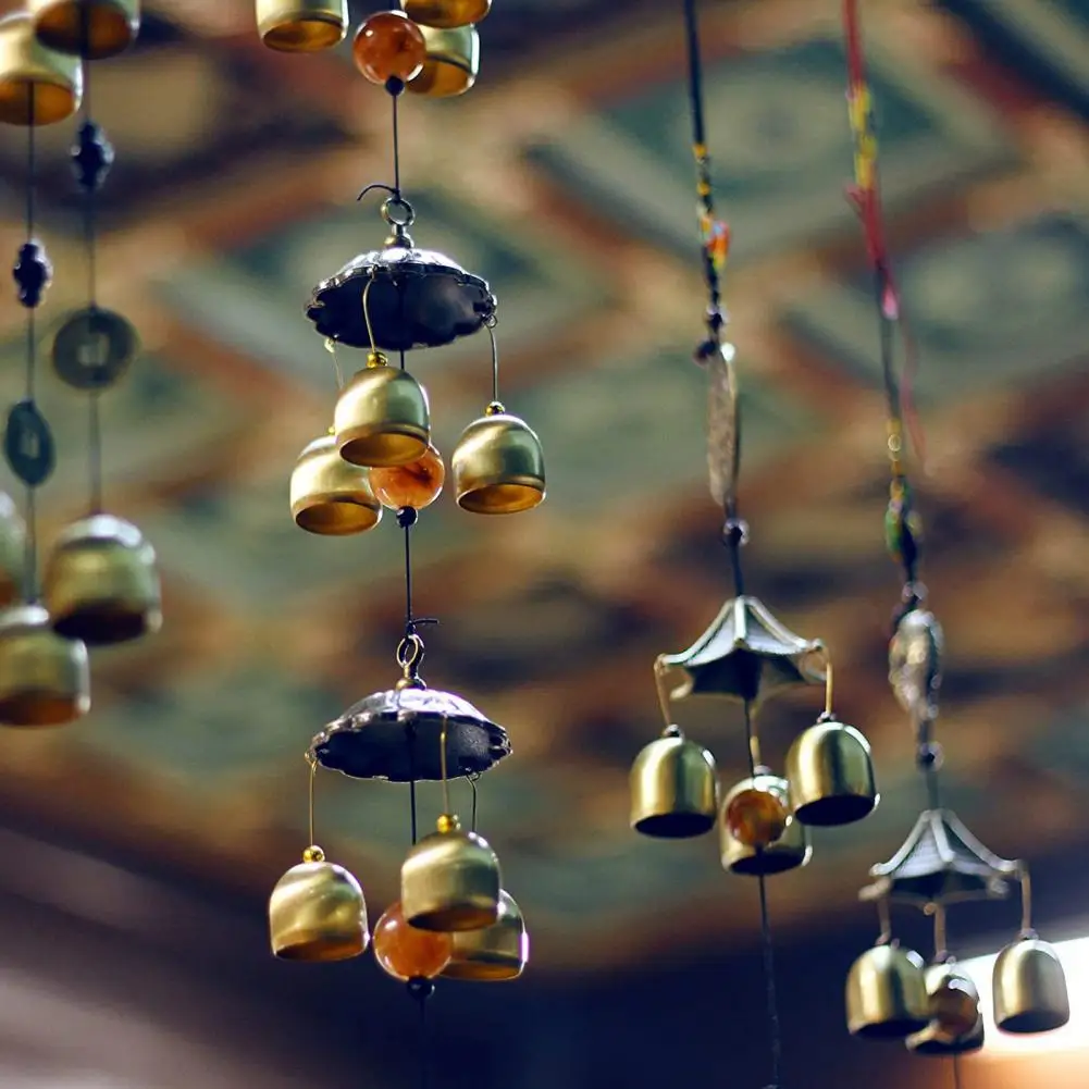 Metal-2Pcs-Fashion-Backyard-Hanging-Wind-Chime-Shiny-Metal-Bell-Easy-to ...