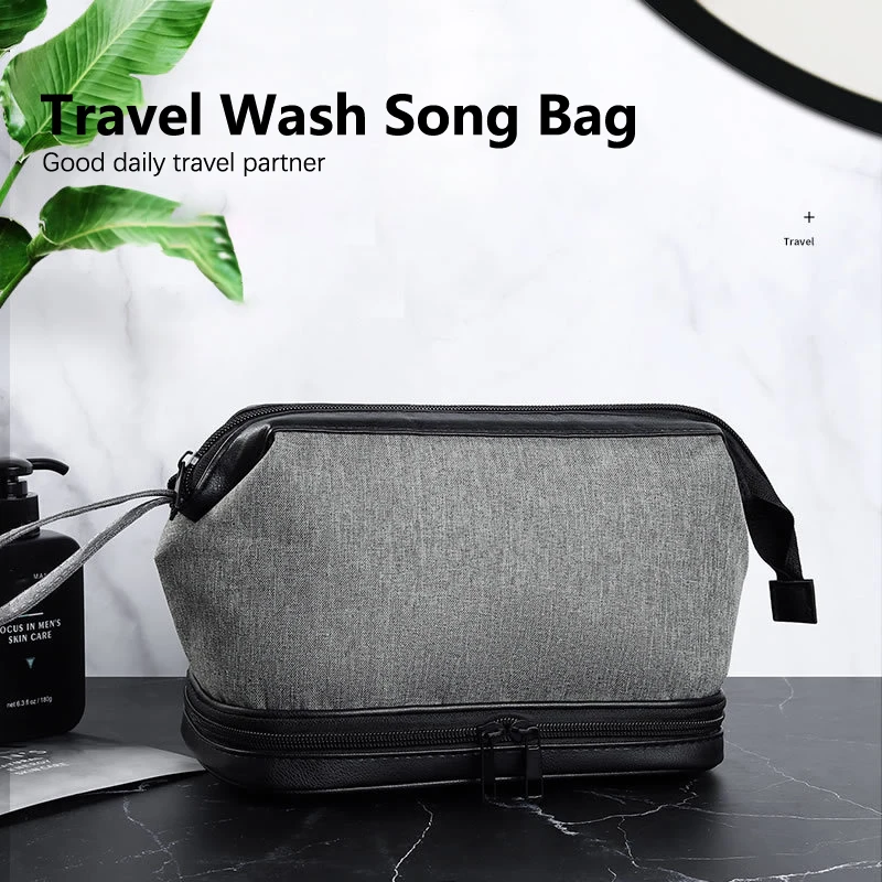 Toiletry-Bag-For-Men-Cosmetic-Bag-Double-Layer-Zipper-Storage-Bags ...