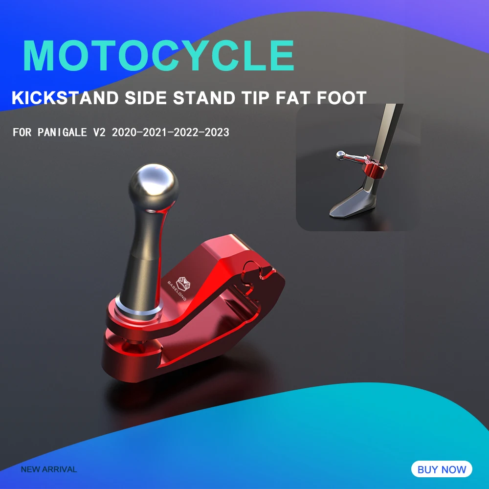 CNC-Kickstand-Side-Stand-ExtensionLengthen-Kick-Stand-Pivot-Screw-Peg ...