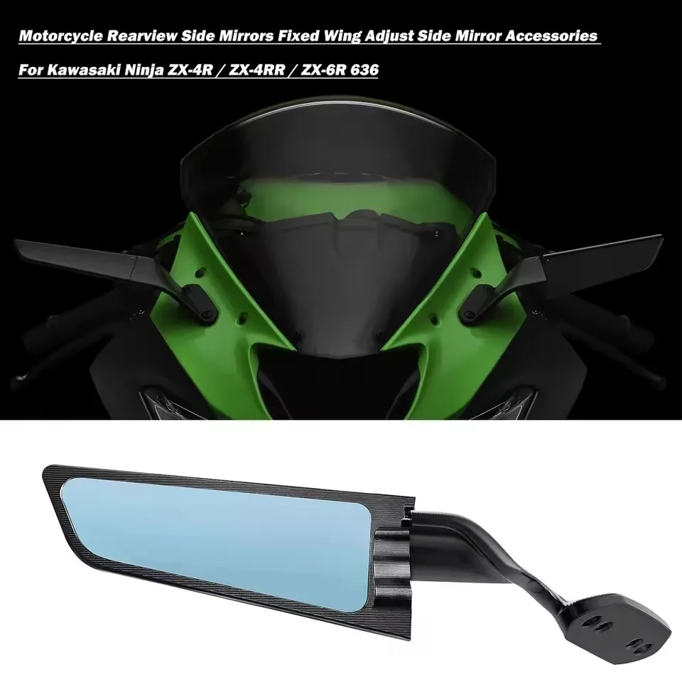 Motorcycle Stealth Mirrors for KAWASAKI Ninja ZX-6R 636 ZX-4R ...
