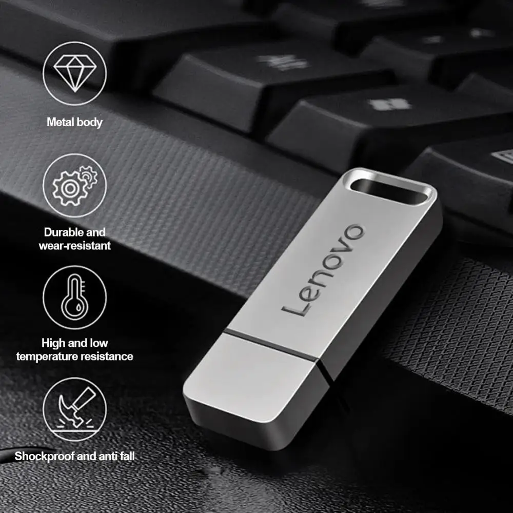 Lenovo Usb 2Tb Metalen Flash Drive Hoge Snelheid 1Tb 512Gb 256Gb Usb 3. ...