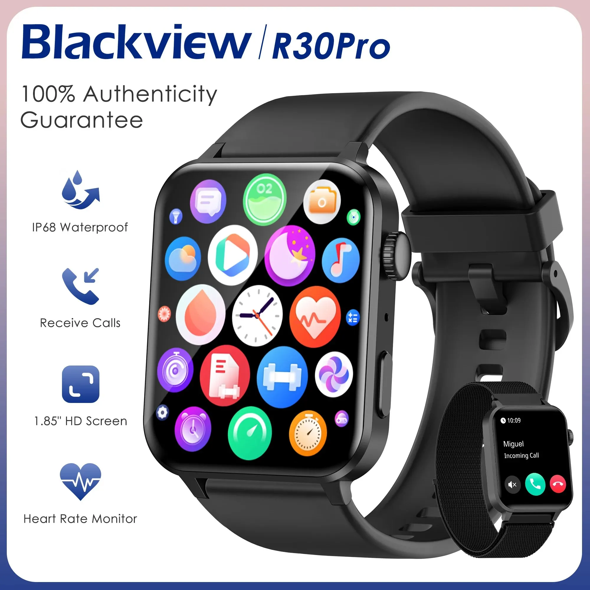 Blackview-R30pro-Smart-Watch-Answer-Make-Calls-1-83-HD-Screen-Sport ...