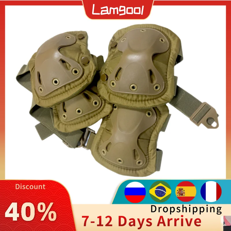 Kneepad Tactical Elbow Knee Pads Military Knee Protector Army Airsoft ...
