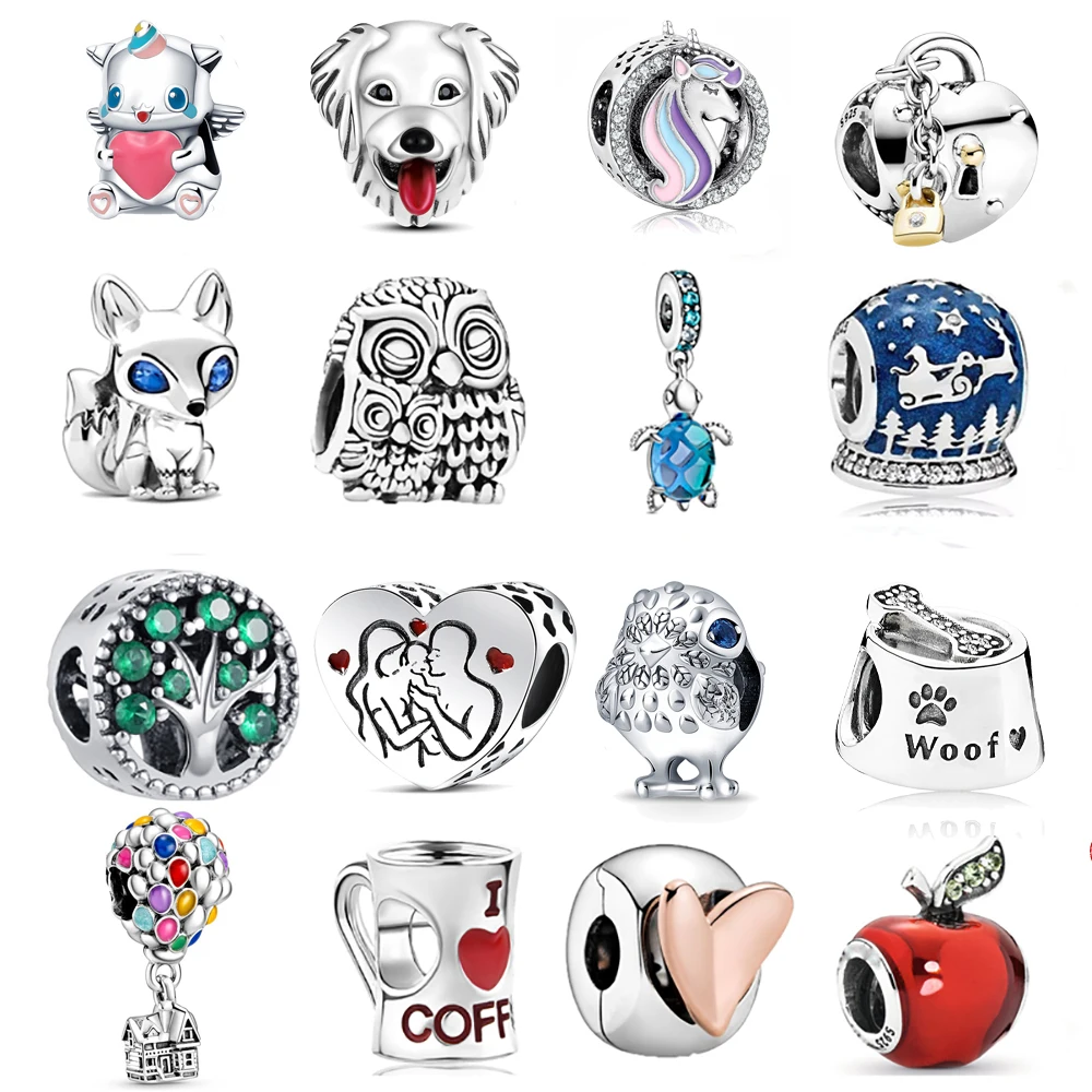 Charm Fox Pandora Bracelet | Sterling Silver 925 Charm Fox | Charm ...