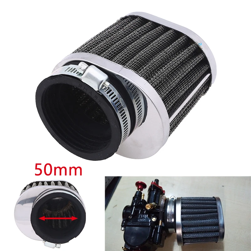 50 60mm Universal Motorcycle Air Filter Intake Air Cleaner for Honda ...