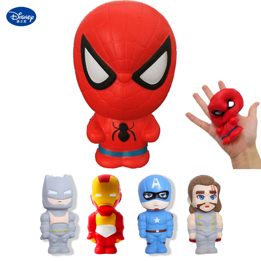 Squishies Marvel Squishy Kawaii Squishy Squish 스파이더 맨 아이언 맨 스파이더 타 노스 ...