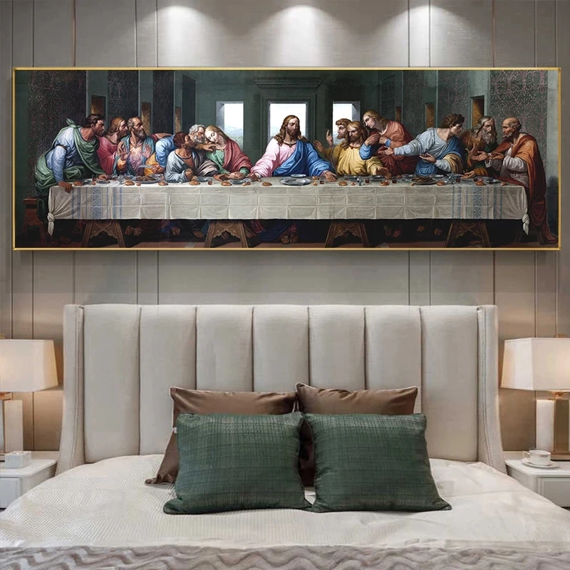The Last Supper Series Jesus and The Twelve Disciples Canvas Painting ...
