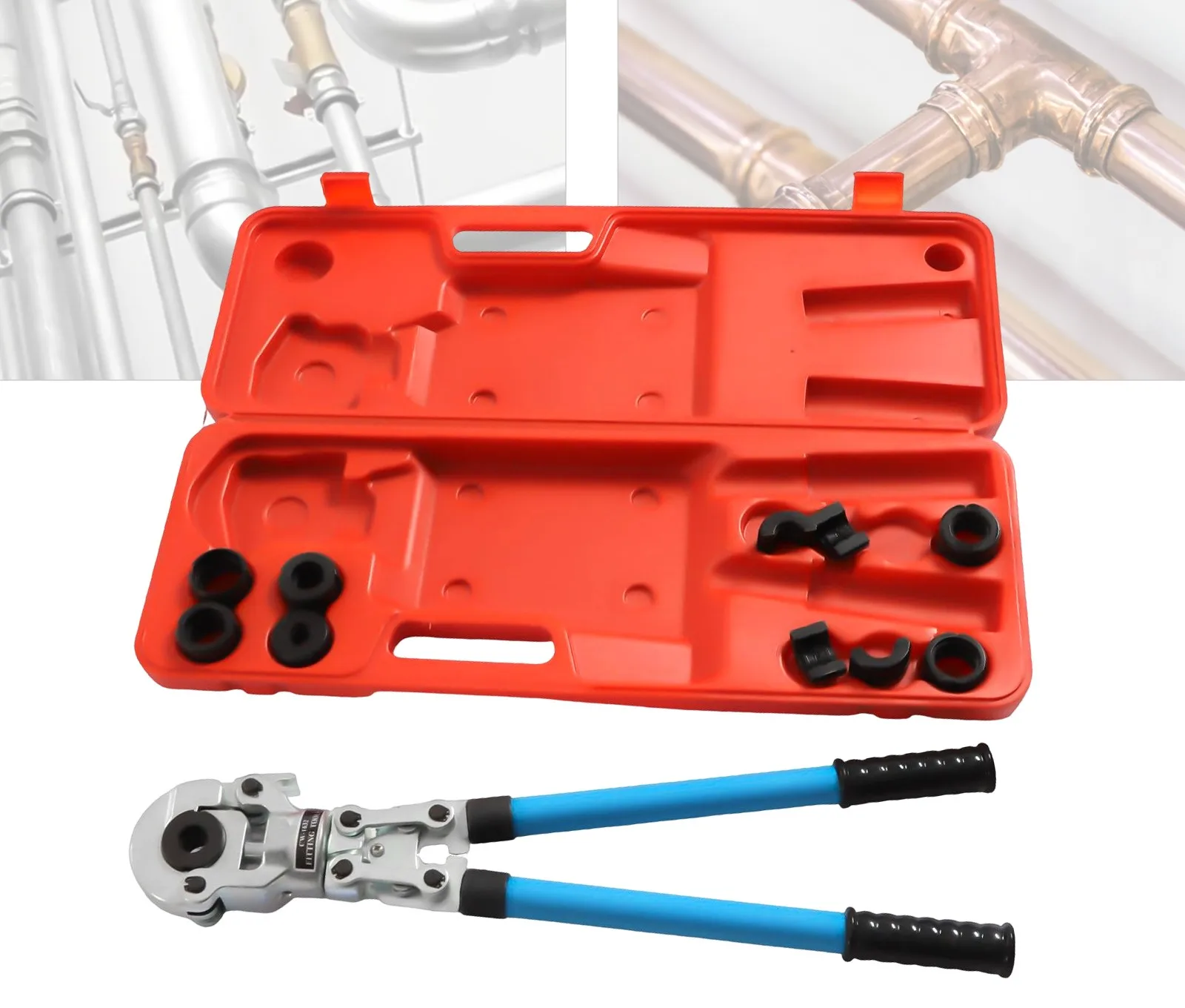 Pliers-Wear-resistant-PEX-Crimping-Tool-Kit-Crimp-Rings-Hydraulic ...