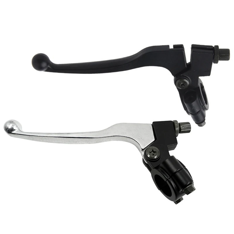 22mm-Motorcycle-Handlebar-Brake-Clutch-Levers-Drum-Brake-Handle-Off ...