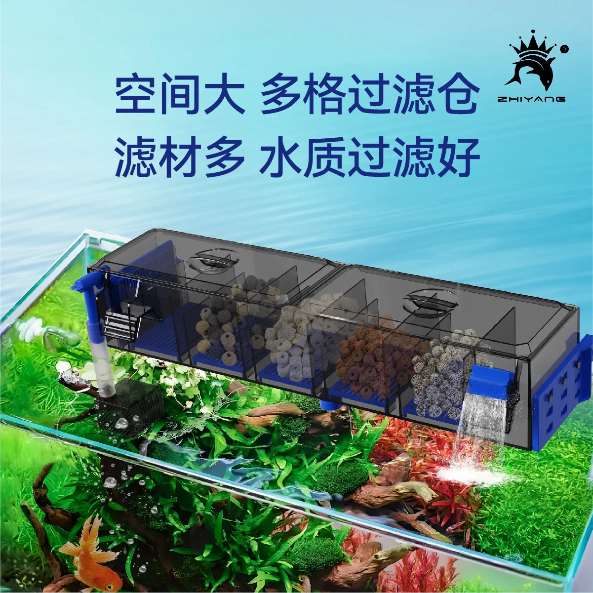 Fish-tank-aquarium-drip-overflow-box-filter-box-suspended-filter-water ...