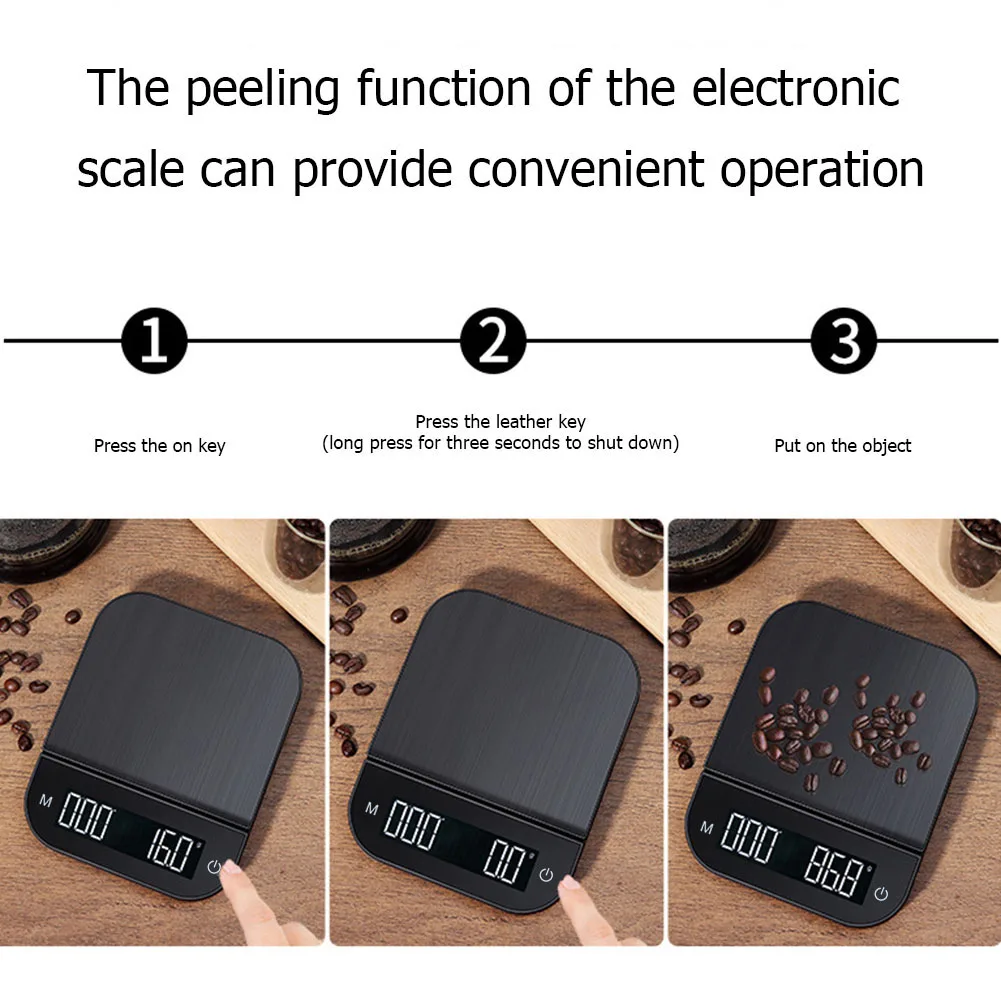Balance intelligente manuelle pour café, minuterie automatique, USB ...