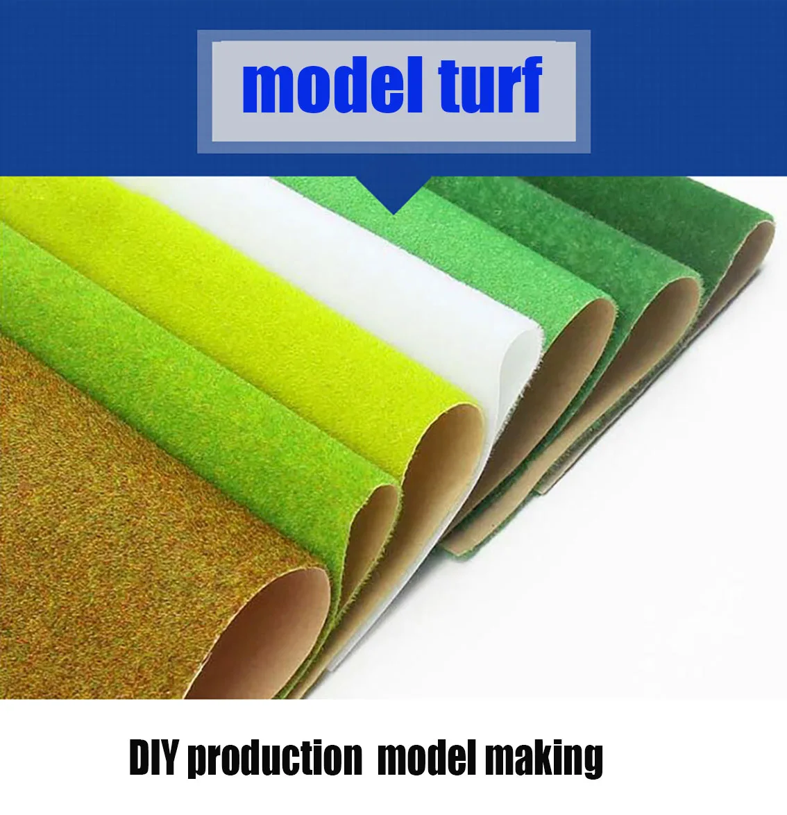 1PCS 25/50/100/250CM DIY Model Grass Mat Landscape Model Landscape ...