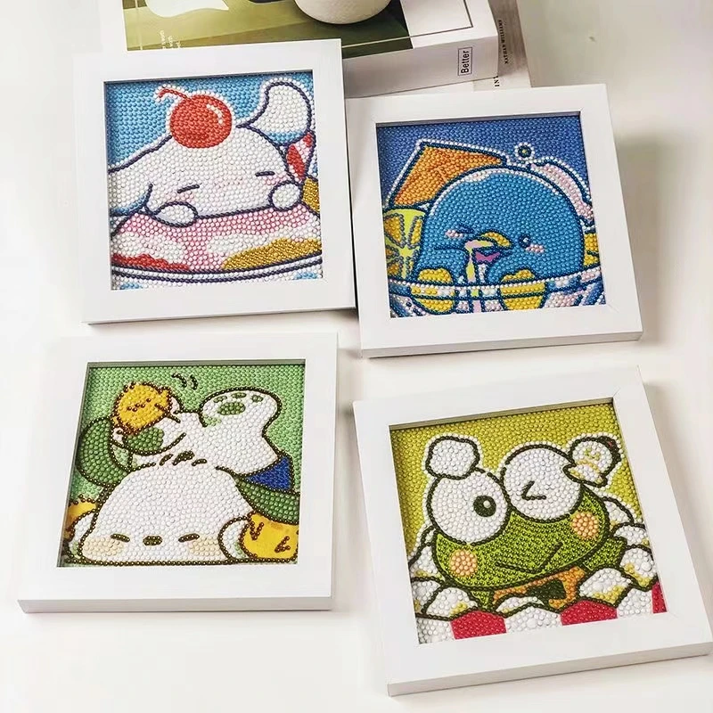 Cinnamoroll Kuromi Diamond Painting Kit Cartoon 5d Diy Round Diamond ...