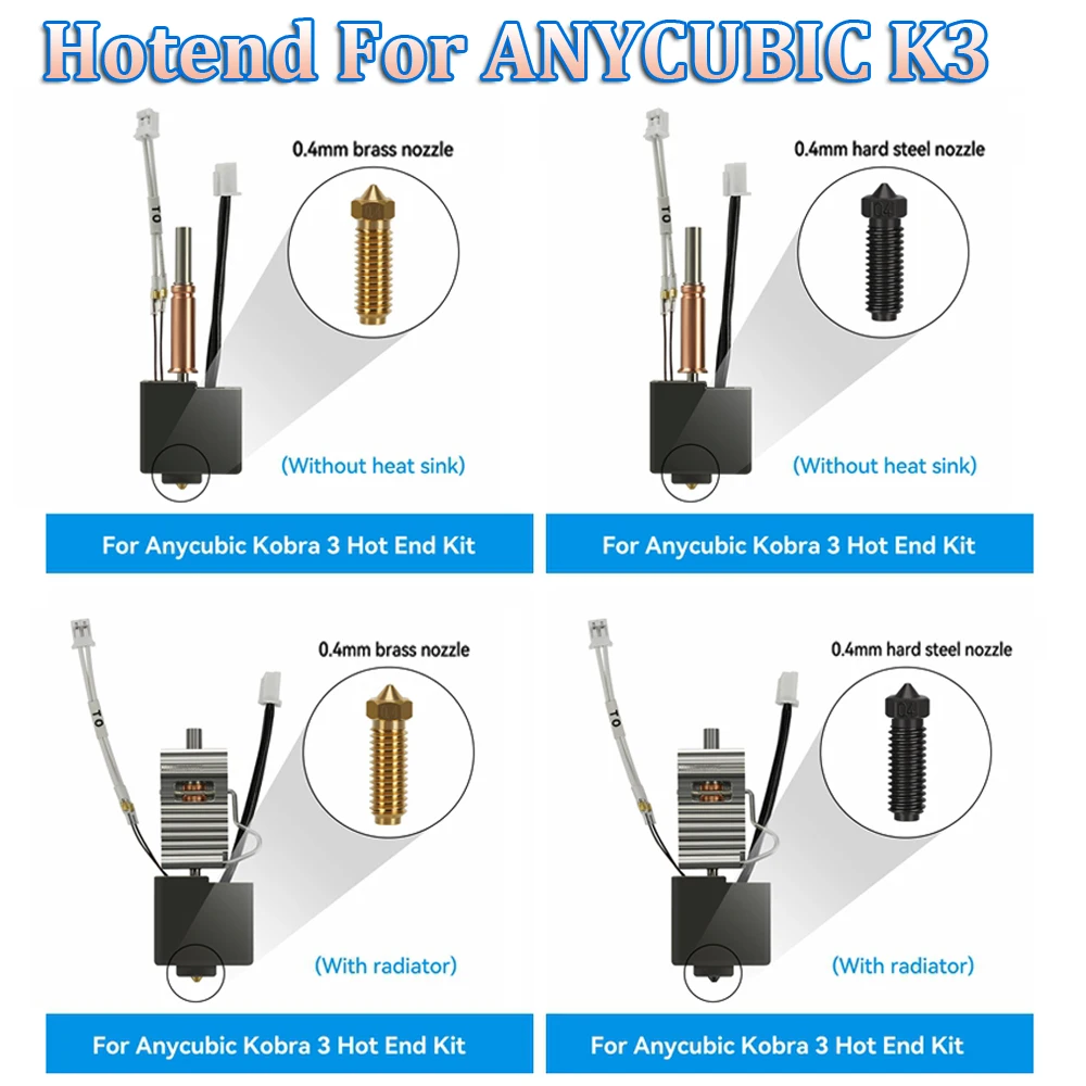 Hotend-Kit-For-Anycubic-Kobra-3-24V-60W-Print-Head-For-ANYCUBIC-K3 ...