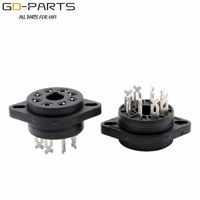 Bakelite Octal 8-pin Sockets For Vacuum Tubes 2-Pack Bakelite Octal 8 ...