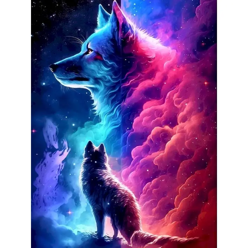 Cool Wolf Drawings Colored