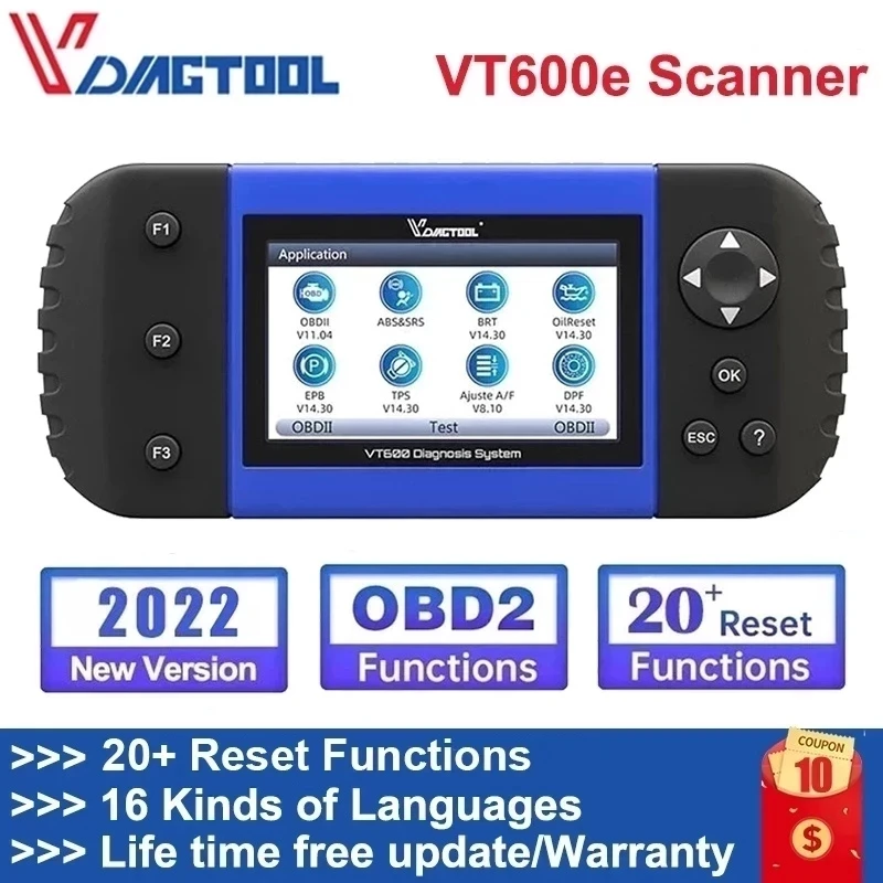 VDIAGTOOL-VT600-Elite-Auto-Car-Diagnostic-Scanner-Engine-ABS-SRS-EPB ...