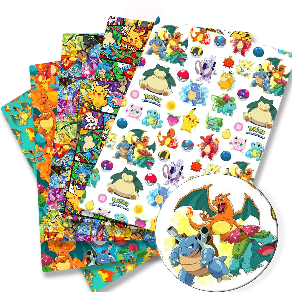 Pokemon Cartoon Fabric140*50cm Handmade Sewing Patchwork Quilting Baby ...