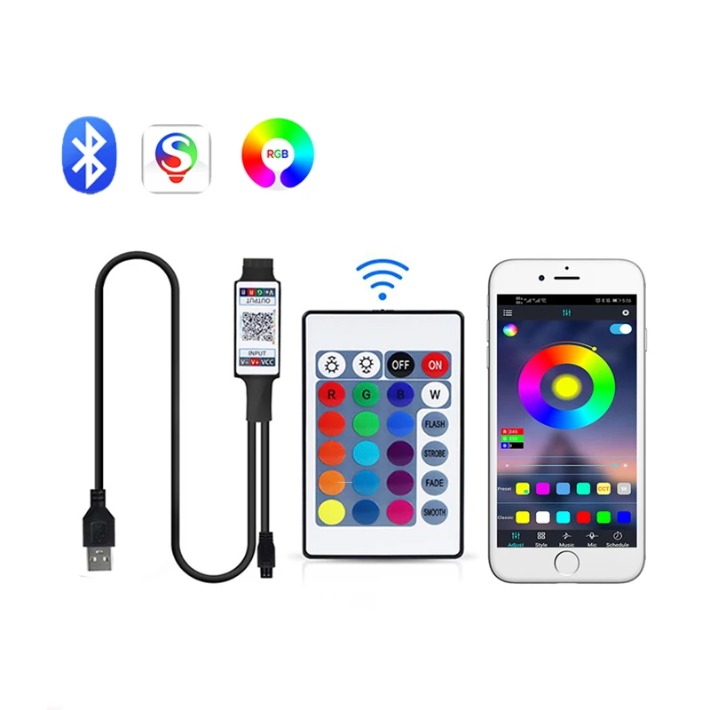 Controlador-de-luces-LED-RGB-regulable-por-Bluetooth-controlador ...