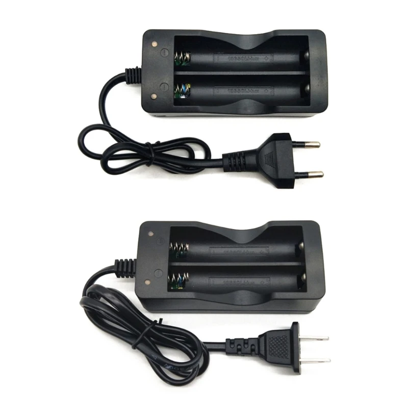 2 Slot 18650 Charger Double Lights Dual Charging Slots Equipped Power ...