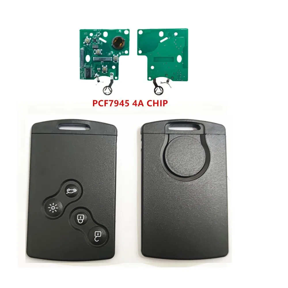 4 Button Smart Keyless Handsfree card Key 434MHz 4A hitag AES PCF7945 ...