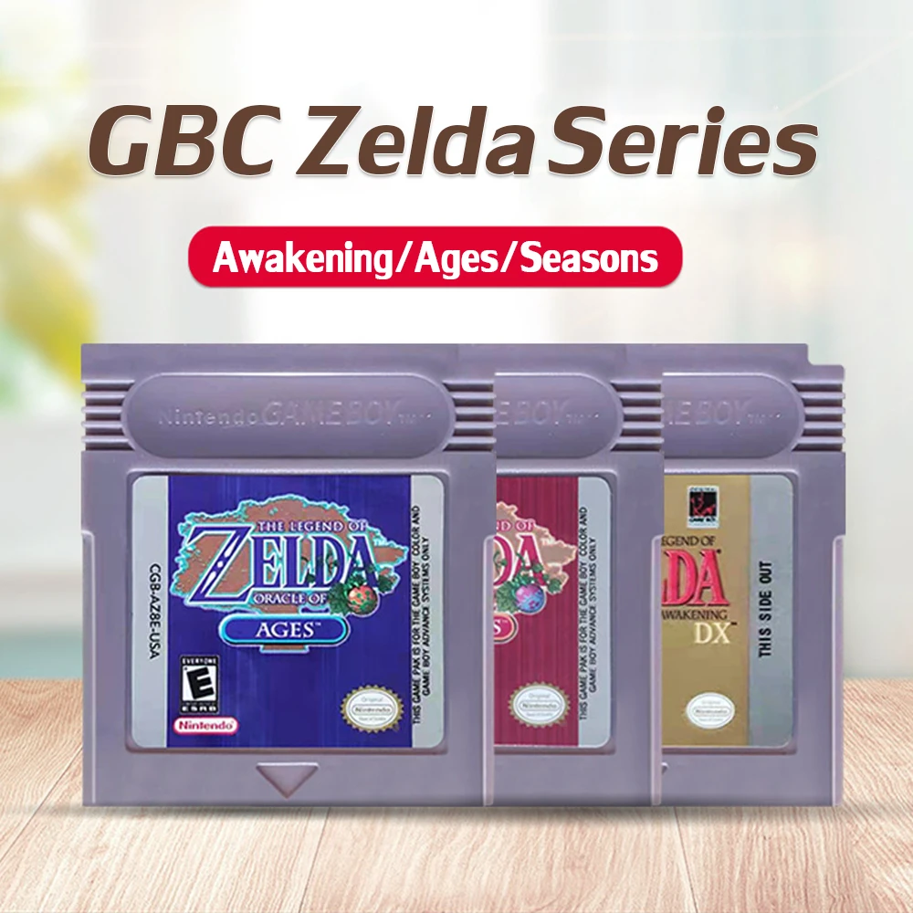 Zelda Game Cartridge Pokemon 16 Bit Game Console Card GBC for Oracle of ...