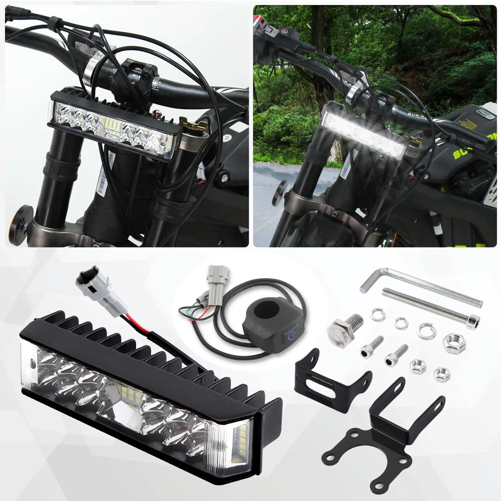 Led Headlight Kit Plug N Play Light Bar for Surron Segway with Headlamp ...