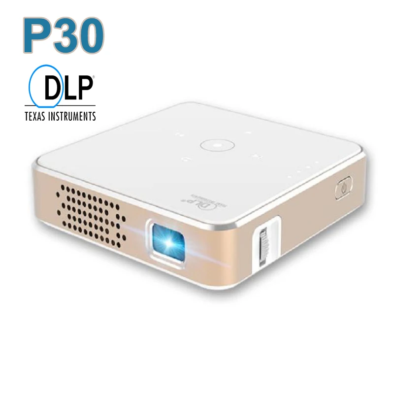 P30 Portable Dlp Mini Projector Wired Mirror Screen With Smart Phone Hd ...
