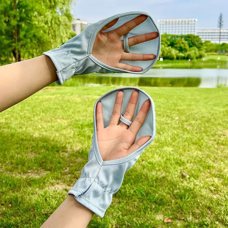Electric-car-handle-cover-thin-breathable-sunscreen-gloves-women-s-UV ...