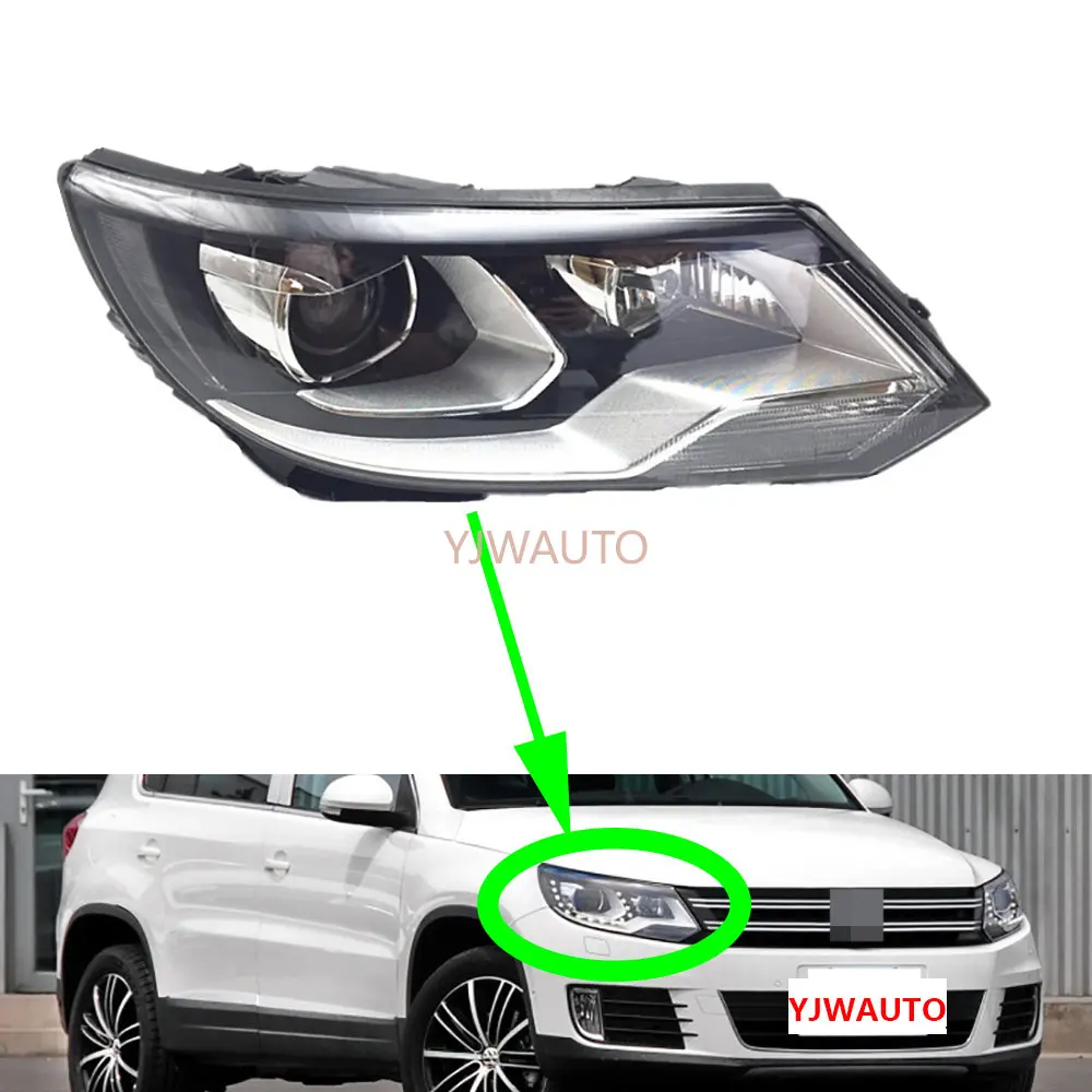 Headlights For VW Tiguan 2013-2017 Headlamp Assembly without Daytime Running Light Auto Whole ...