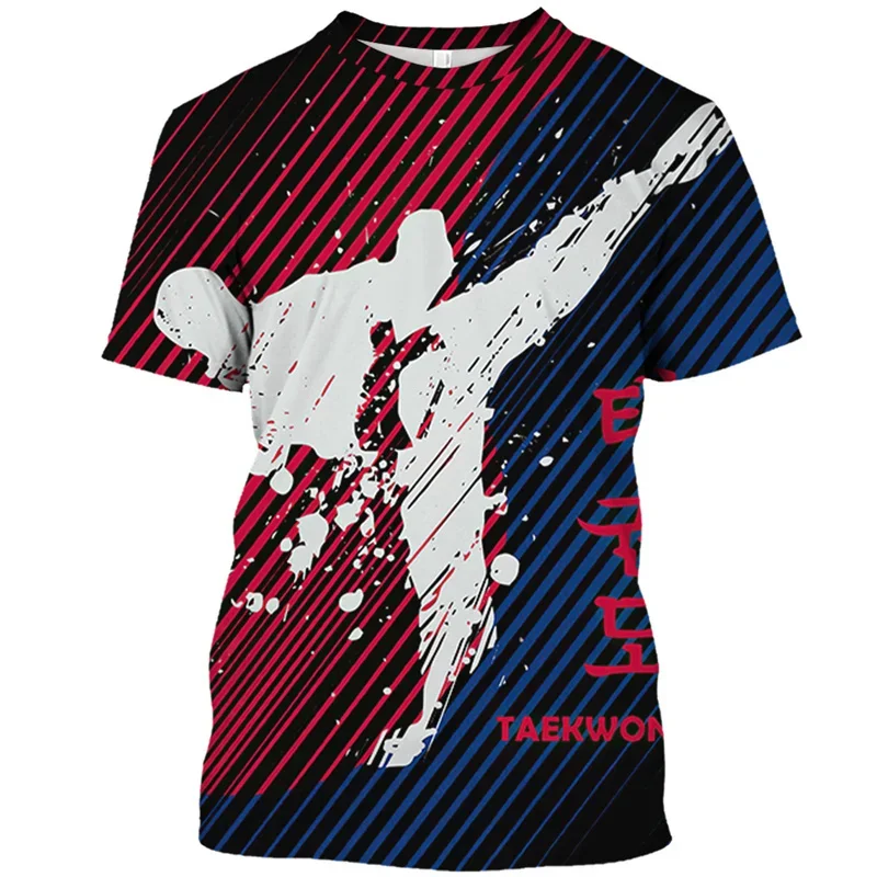 3D-Taekwondo-Judo-Printing-T-Shirt-Children-Fashion-Sports-Short ...