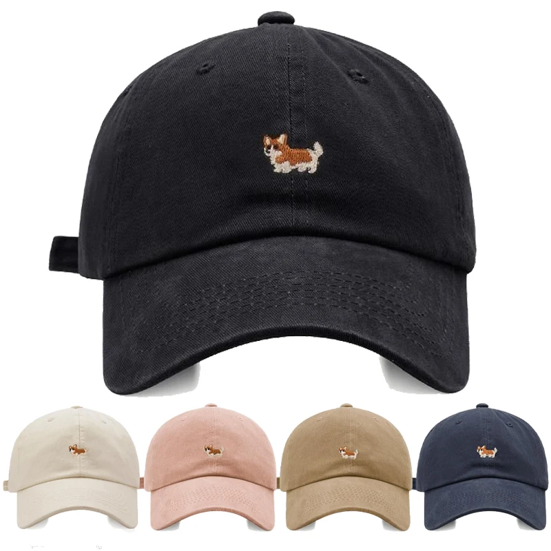 Corgi-Embroidery-Baseball-Caps-for-Men-Women-Cartoon-Dog-Cotton ...