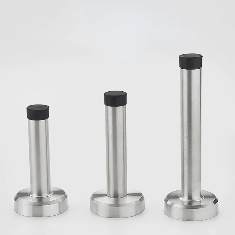Rubber-Wall-Mounted-Door-Stopper-Stainless-Steel-Door-Stops-Holder ...