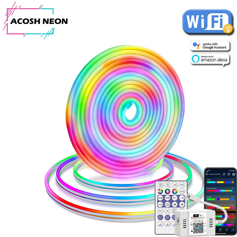 10M-LED-Neon-Strip-12-24V-DC-RGBIC-Neon-Rope-Light-Waterproof-Chasing ...