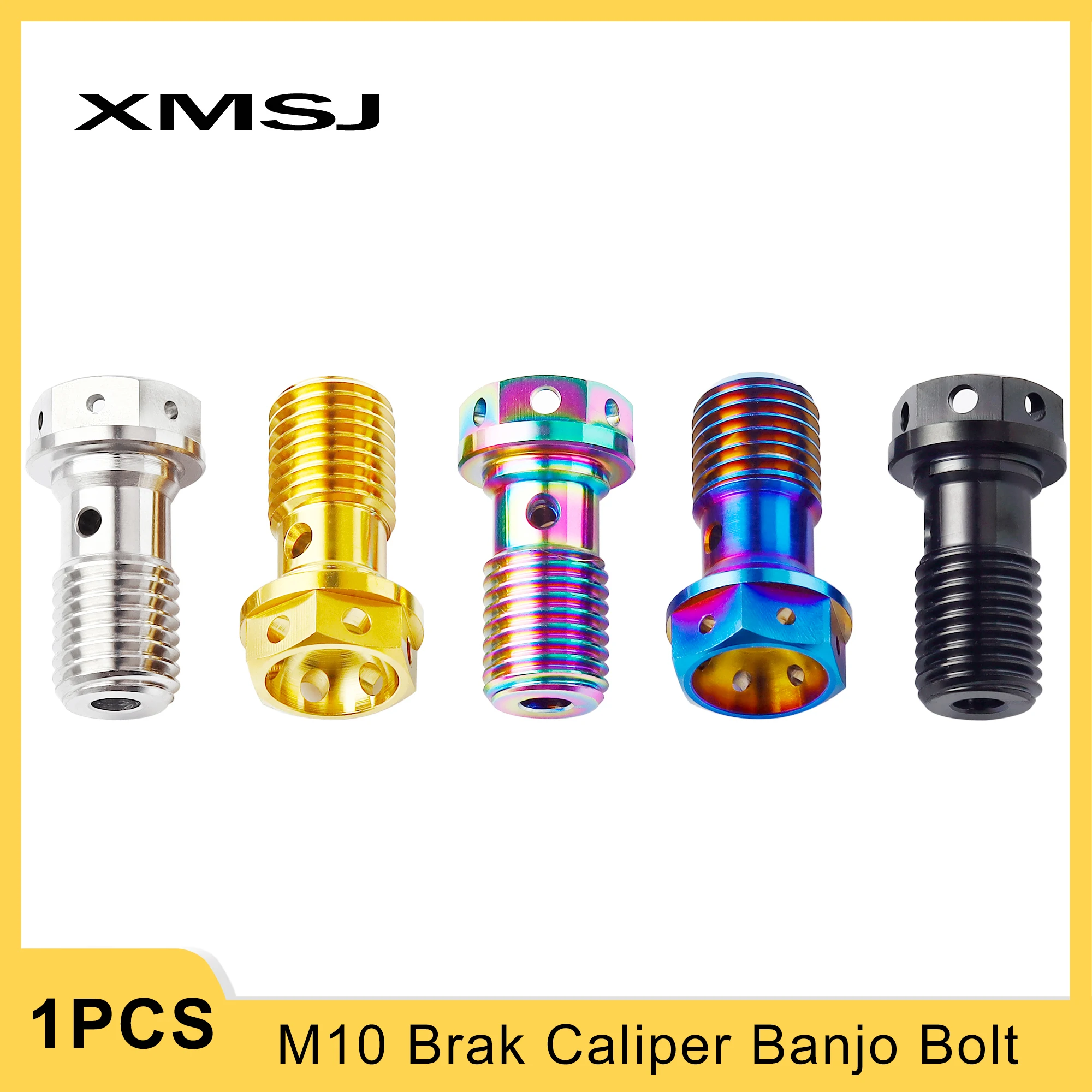 XMSJ-M10-Titanium-Motorcycle-Banjo-Bolt-Brake-Hose-Screw-Bleed-Nipple-Caliper-Oil-Drain-Screw ...