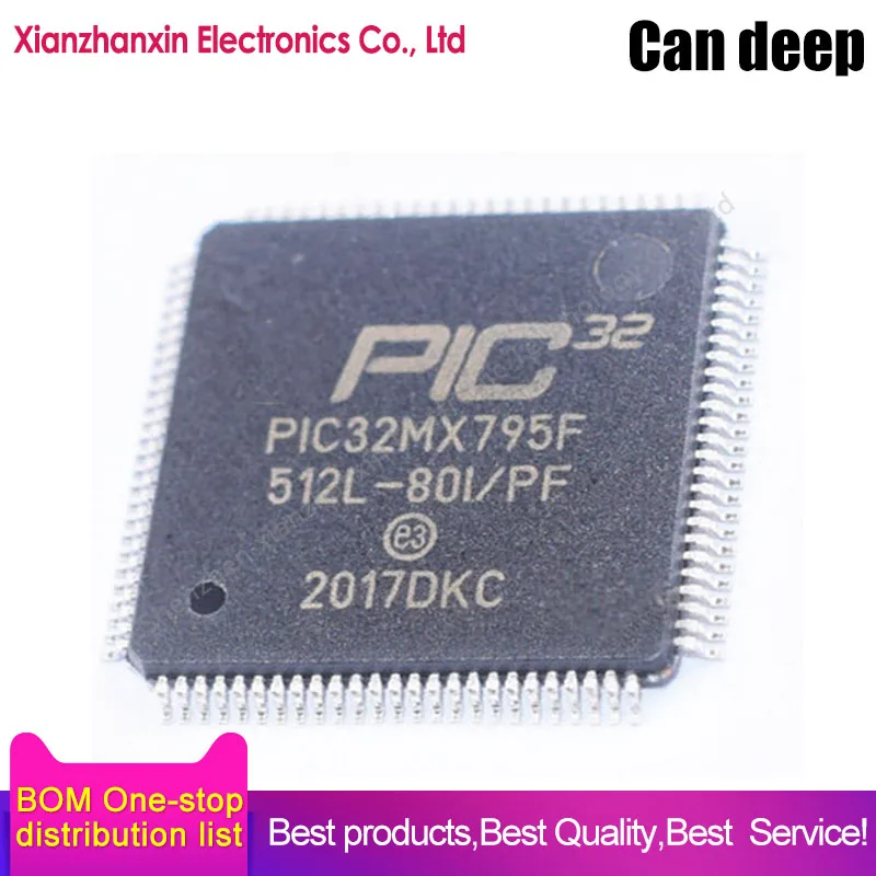 1PCS-LOT-PIC32MX795F512L-80I-PF-PIC32MX795-795F512-TQFP100-32-bit ...