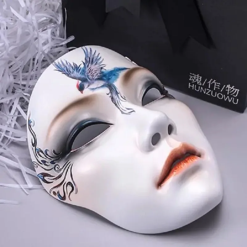 Chinese-style-hand-painted-online-celebrity-mask-antique-hanfu-mask ...