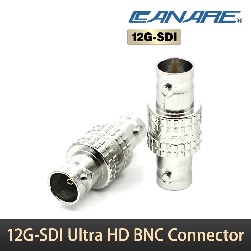 Canare 12G-SDI Ultra HD 75 Ohm BNC Female-to-Female Dual Pass Connector ...