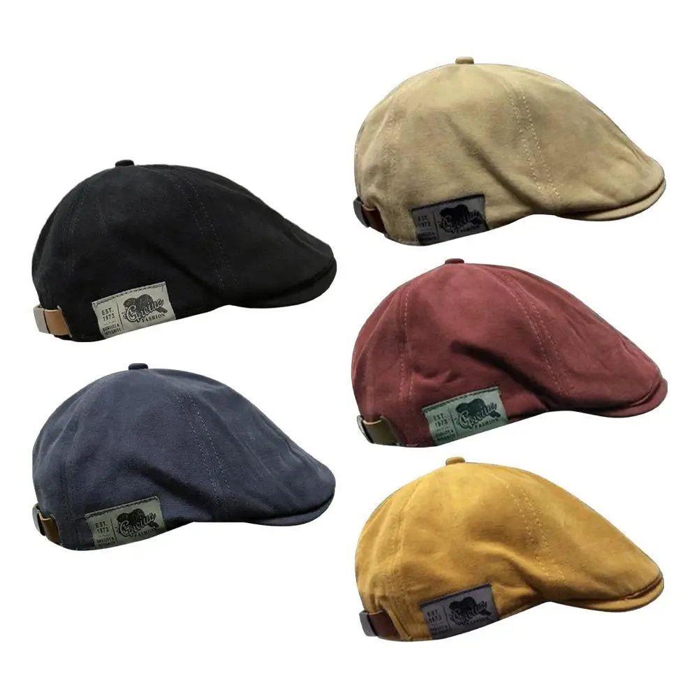 Cotton Caps For Men Hats Berets British Western Style Ivy Cap Classic ...