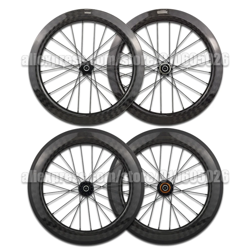 Smooth-Lightweight-20-Inch-Folding-Bike-Wheels-406-Carbon-Wheelset-Disc ...