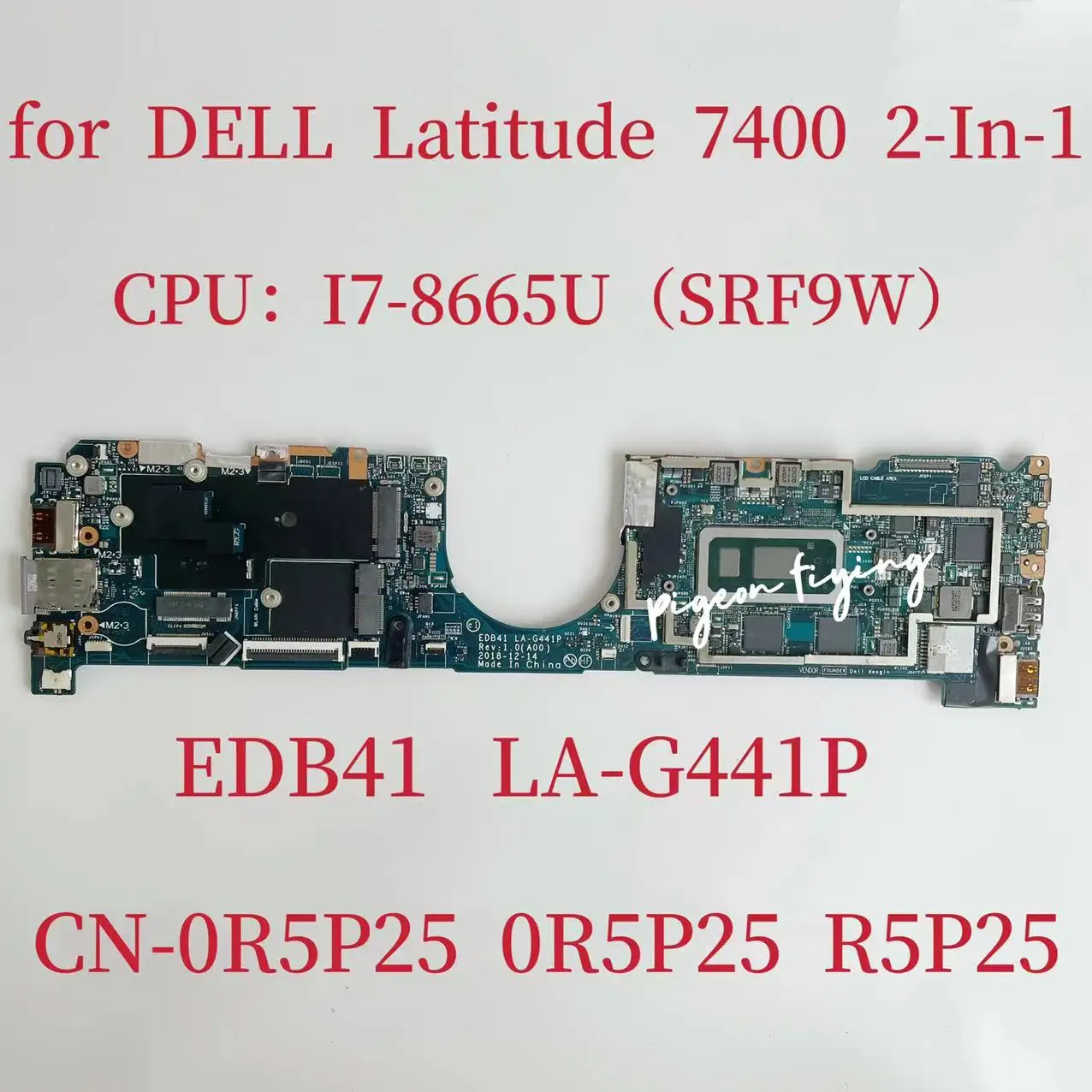 EDB41-LA-G441P-Mainboard-For-Dell-Latitude-7400-2-in-1-Laptop ...