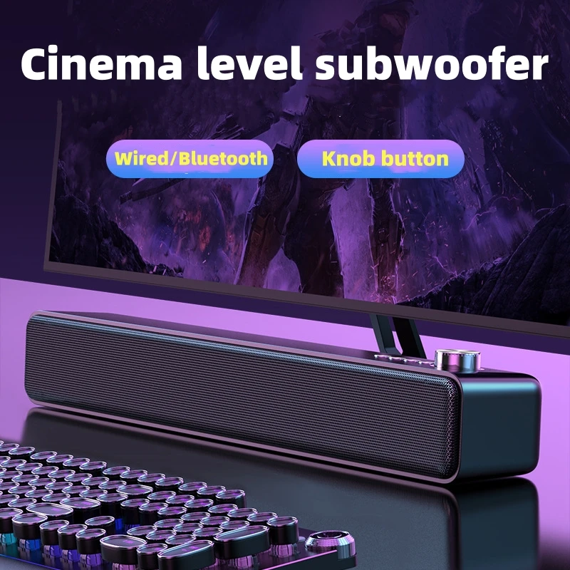 Computer-Portable-Speakers-AUX-Wired-Wireless-Blue-Tooth-E-sports ...