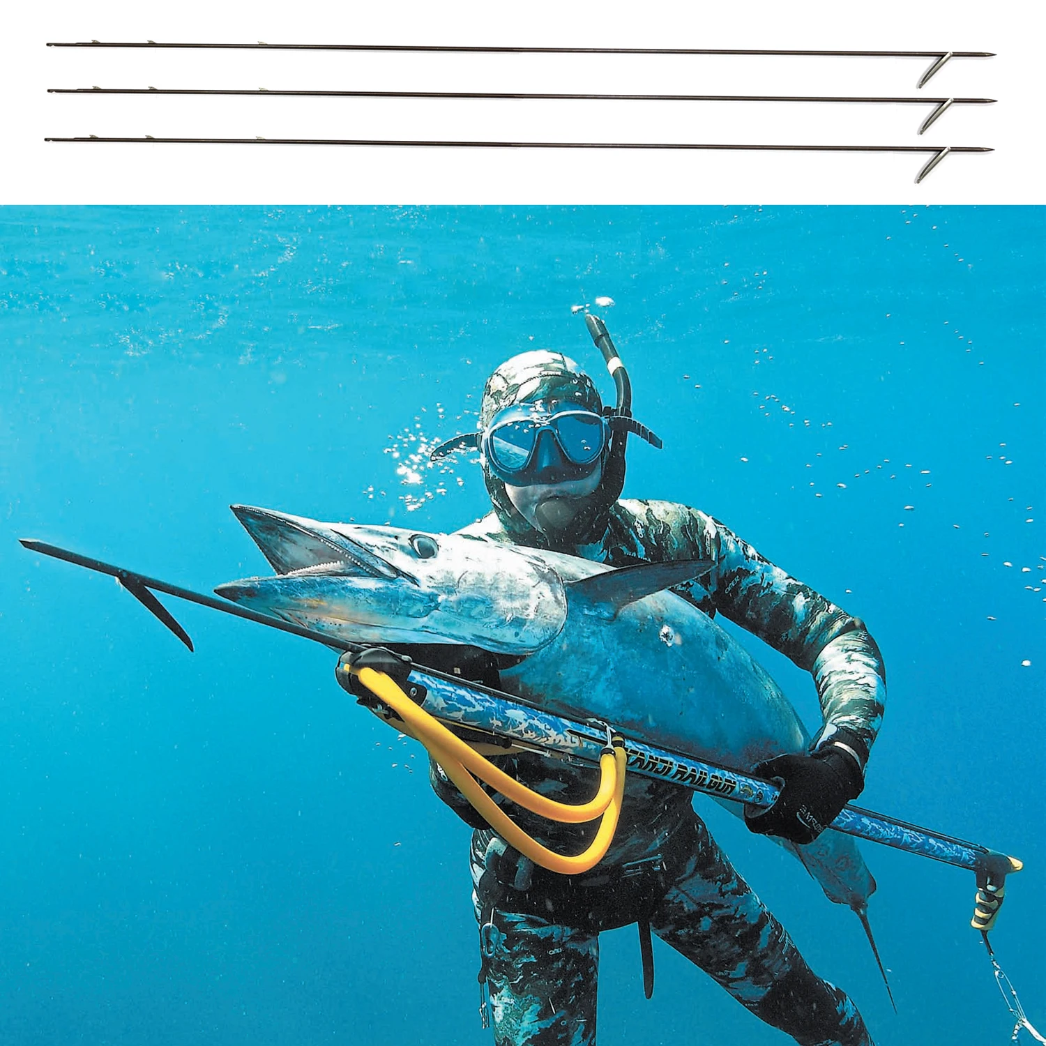 Anpassen-der-Harpune-Speer-fischen-Haifisch-flosse-Speer-welle-7mm-75cm ...