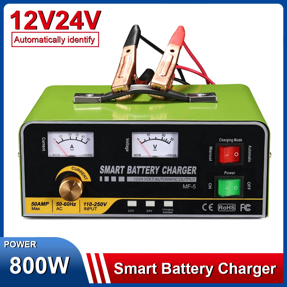 High-Power-800W-Smart-Battery-Charger-for-12V24V-Car-Truck-Boat ...
